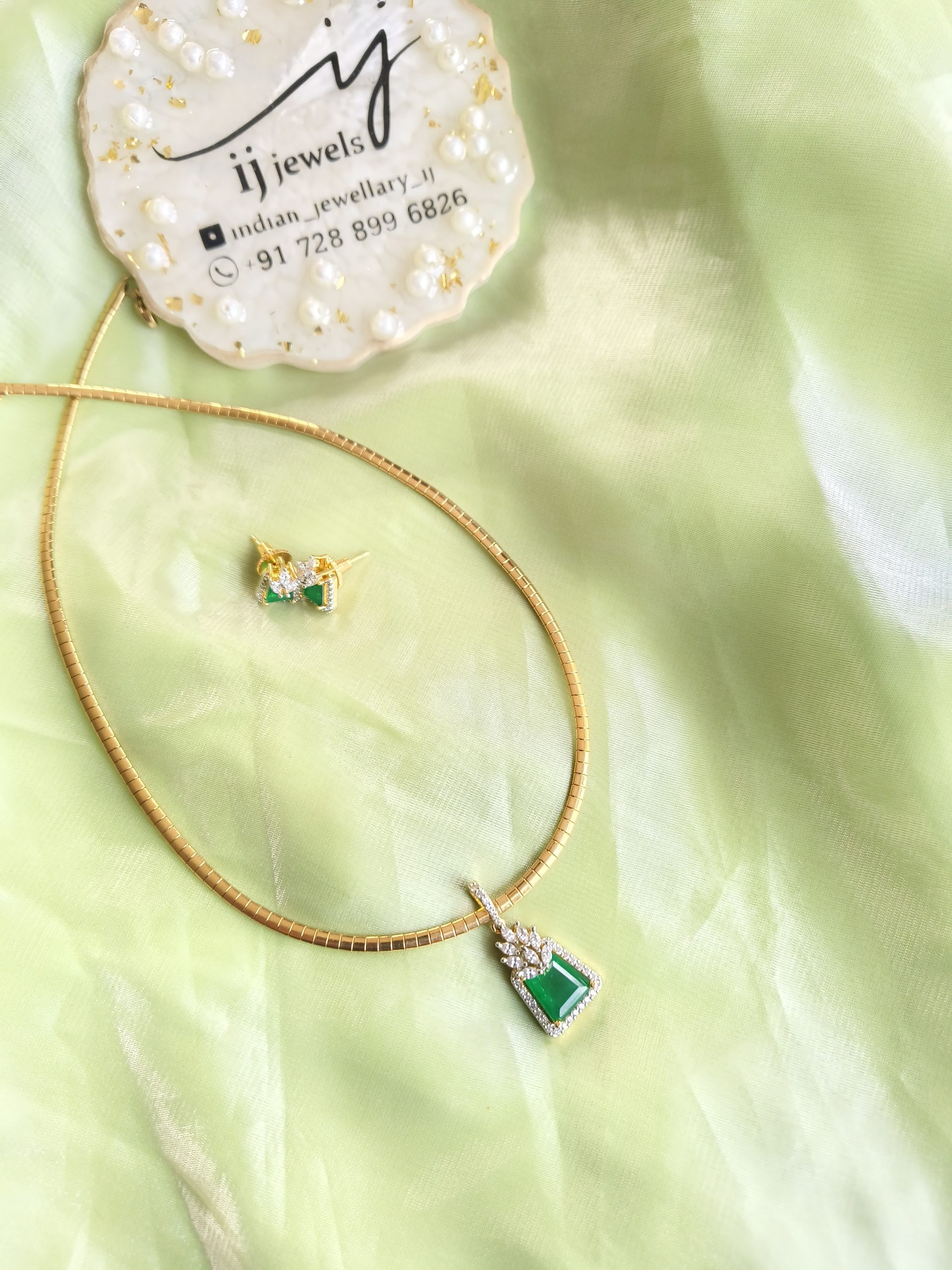 Simple Doublet Stone Kanti – Indian Jewllery